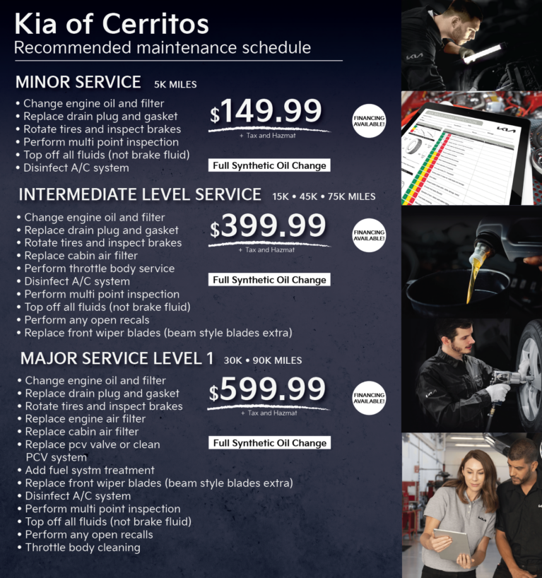 Service Specials and Kia Service Discount Coupons | Cerritos, CA