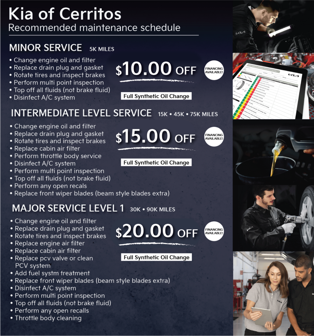 Service Specials and Kia Service Discount Coupons | Cerritos, CA