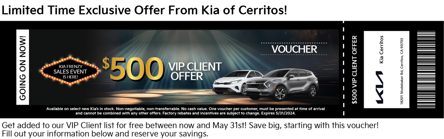 VIP Client Offer | Kia Cerritos