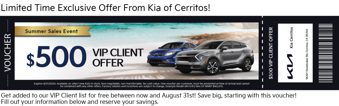 VIP Client Offer | Kia Cerritos